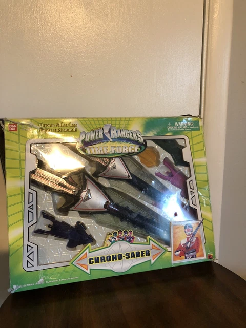 VINTAGE BANDAI POWER Rangers Time Force Chrono Saber Complete W/Box ...