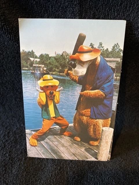 VINTAGE WALT DISNEY World Brer Bear and Brer Fox Postcard $10.00 - PicClick