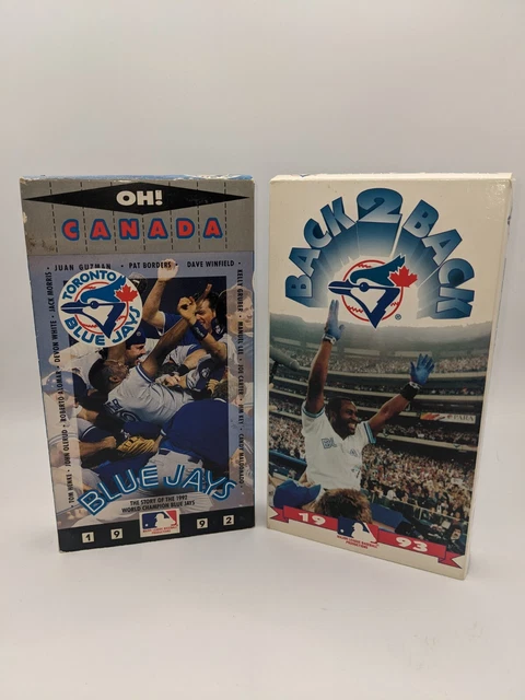 TORONTO BLUE JAYS VHS Lot Oh! Canada 1992 World Series - Back 2 Back ...