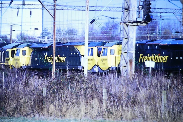 RAILWAY SLIDE TRAIN Slide 35mm Locomotive No 70006 + 70002 (L10 37b) £2 ...