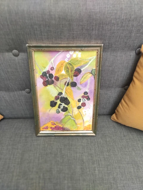 ANCIEN TABLEAU HUILE sur toile HST nature morte signé authentique EUR 9,00 - PicClick FR