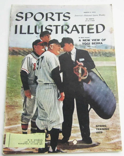 SPORTS ILLUSTRATED MAGAZINE March 2, 1959 Fine 6.0 Yogi Berra NICE Copy ...