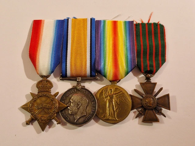 WW1 20TH WEARSIDE PALS, DURHAM LIGHT INFANTRY Medal Group French Croix ...