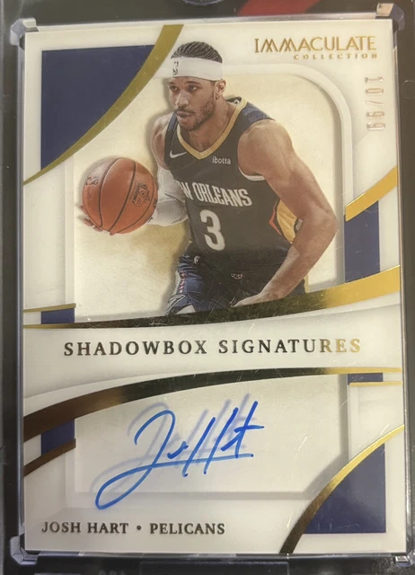 2020 PANINI IMMACULATE Josh Hart Shadowbox Signatures /99 Auto EUR 10 ...
