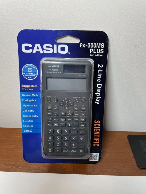 CASIO FX-300MS PLUS Scientific Calculator 2 Line Display Multi Use ...