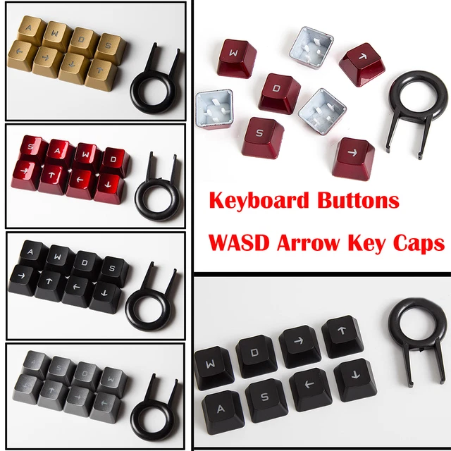 REPLACE DIY KEYBOARD Buttons WASD Arrow Key Caps for Logitech G910 G810 ...