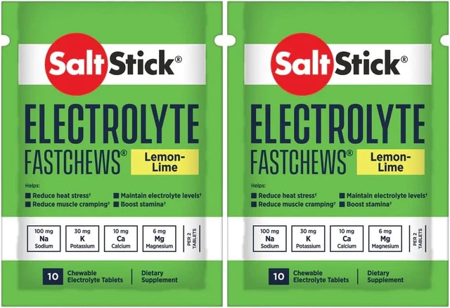 SALTSTICK FASTCHEWS, ELECTROLYTE Replacement Tablets for Rehydration ...