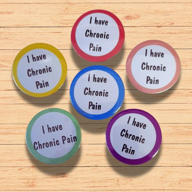 HIDDEN DISABILITY BADGE 'I Have Chronic Pain', Mental Health Awareness ...