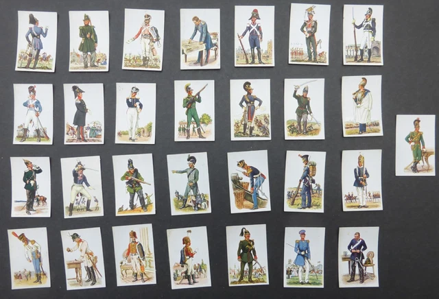 CIGARETTE TRADE CARDS : 29 Zuban Soldiers' Uniforms £2.50 - PicClick UK