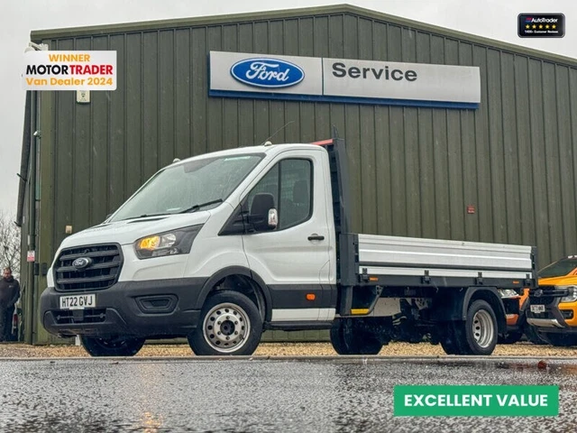 2022 FORD TRANSIT Dropside LWB L3 130ps Leader Dual Rear Wheel 350 EURO ...