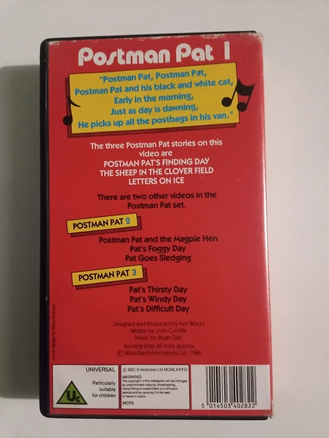 POSTMAN PAT 1 Original TV Series BBC 1986 Retro Vintage VHS Video ...