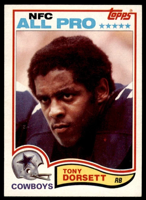 1982 TOPPS TONY Dorsett/Everson Walls/Tony Hill/Harvey Martin EX-COMME ...
