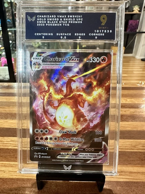 POKÉMON TCG CHARIZARD VMAX SWSH262 Black Star Promos SWSH261 Holo Promo ...