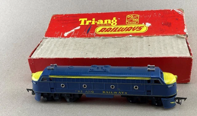 TRIANG #R159 TRANSCONTINENTAL Double Ended Diesel Locomotive Blue Added ...