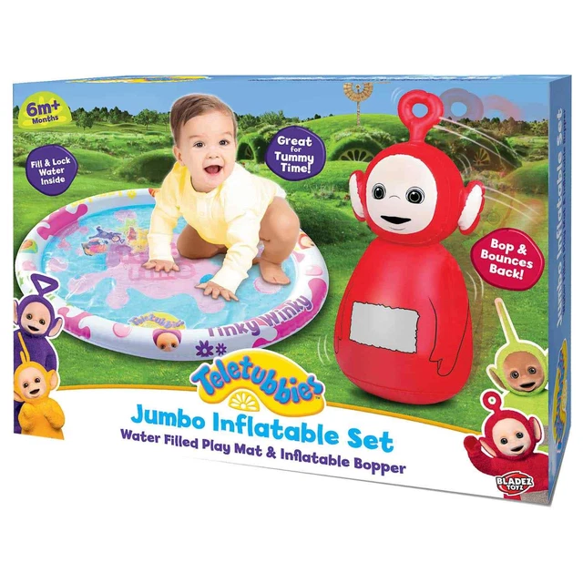NEW GREAT VISUAL & Tactile Toy Teletubbies Jumbo Inflatable Set Indoor ...