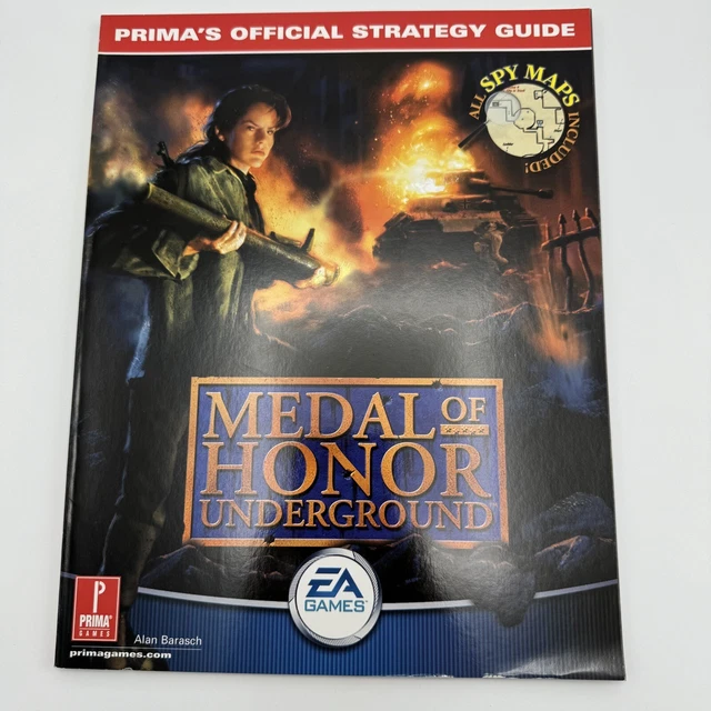 PRIMA'S OFFICIAL STRATEGY Guide For Medal Of Honor Underground Sony PS1 ...