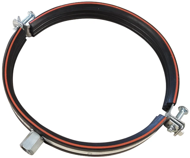 INTELMANN PIPE CLAMP / ventilation clamp Ø 100 mm with soundproof ...