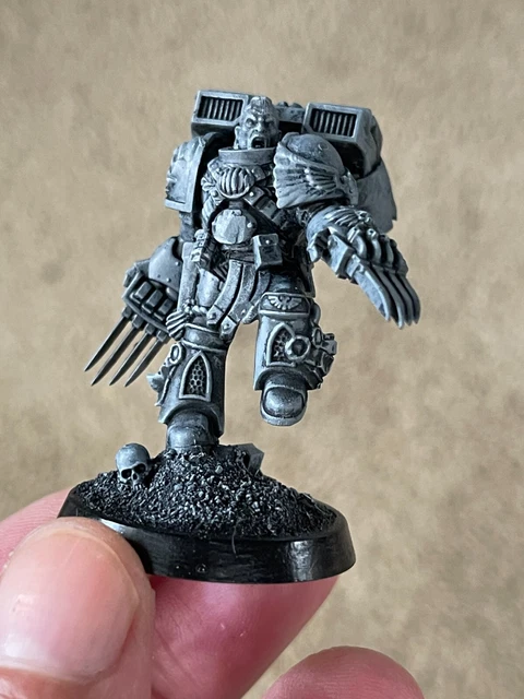 SPACE MARINE FIRST Born Vanguard Veteran True Scale conversion 40k bits ...