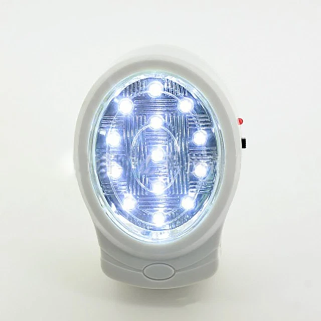 EU WALL PLUG Rechargeable Emergency Light Night Lamp Bulb KG-913 13 LED ...