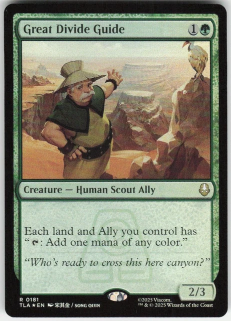 GREAT DIVIDE GUIDE (Foil) R Avatar: The Last Airbender 181 NM $5.00 ...