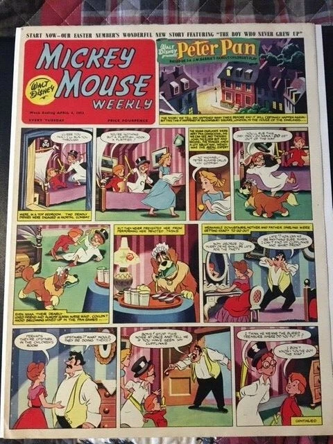 MICKEY MOUSE WEEKLY April 4, 1953 Printed in Great Britain, Willbank ...