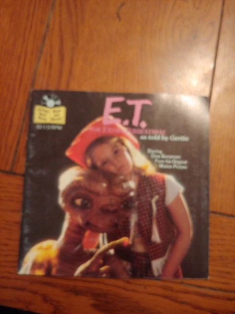 VINTAGE ET THE Extra-Terrestrial record and read along book, 33 1/3 RPM ...