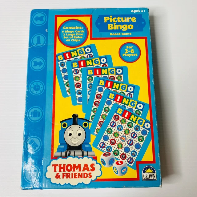 THOMAS TANK ENGINE & Friends Railway Picture Bingo Board Game Complete ...