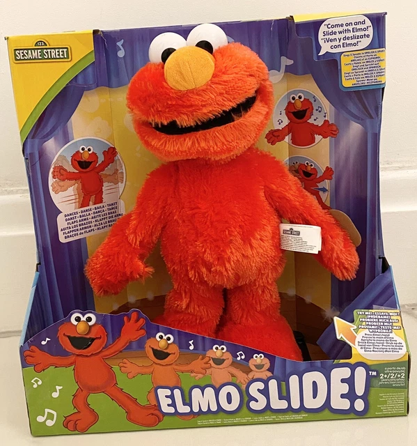 NEW SESAME STREET Elmo Slide Toy Motion Sound PLUSH Gift Present ...