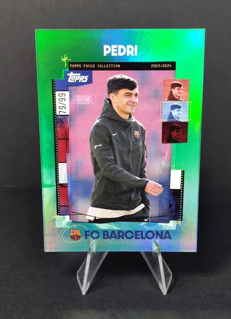 2023-24 TOPPS FC Barcelona Focus Pedri /99 EUR 24,90 - PicClick IT