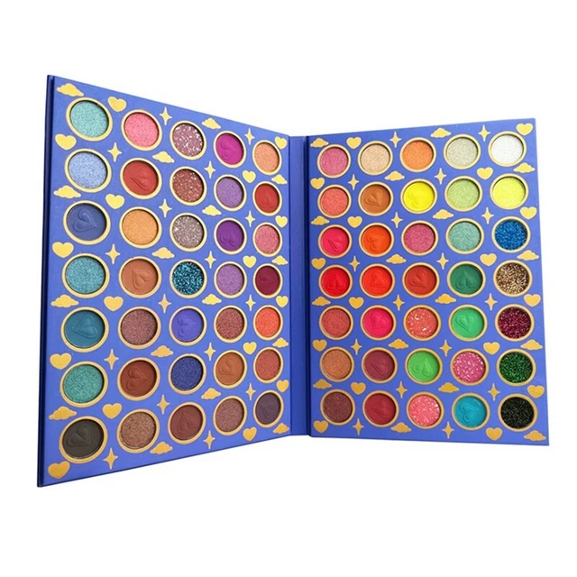 PALETTE TRUCCO KAWAII tavolozza ombretti colorati arcobaleno con 70 ...