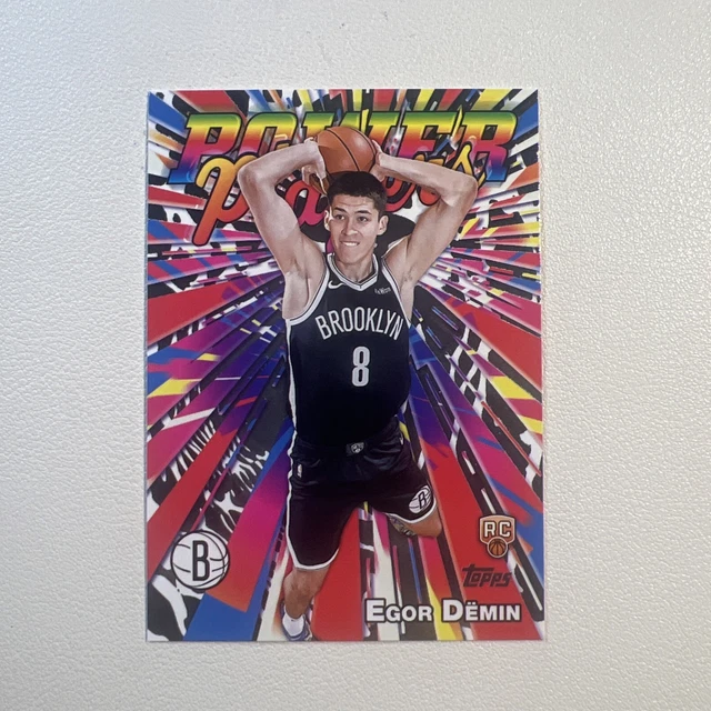 EGOR DEMIN 2025-26 Topps Power Players Rookie PP-18 Brooklyn Nets $3.47 ...