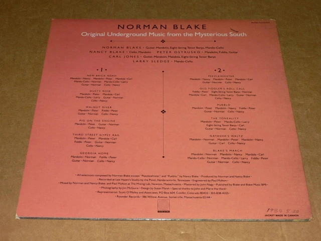LP (CANADIAN EDITION)/NORMAN BLAKE Original Underground Music from the ...