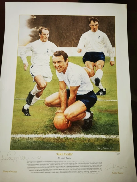 LIMITED EDITION SIGNED Jimmy Greaves By Gary Keane £19.99 - PicClick UK