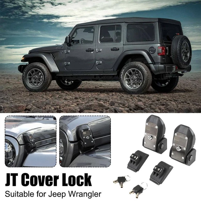 HOOD LATCHES FOR Jeep Wrangler JL JLU Rubicon Locking Hood s I0Z4 £22. ...