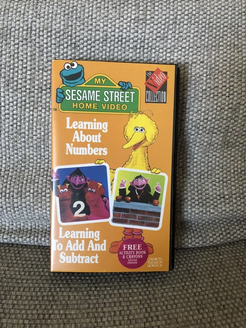 SESAME STREET LEARNING ABOUT NUMBERS VHS VIDEO Learning To Add And ...