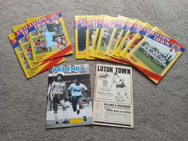 LUTON TOWN FOOTBALL Programmes Bundle X 14 1968, 1986, 1985 VGC £31.91 ...