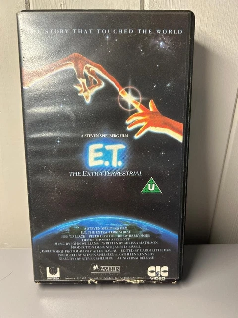 E.T. THE EXTRA-TERRESTRIAL VHS Video Tape - Original 1982 Universal ...