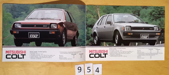 MITSUBISHI COLT/ TURBO LANCER/ TURBO GALANT/ TURBO/ TURBO D Prospectus ...