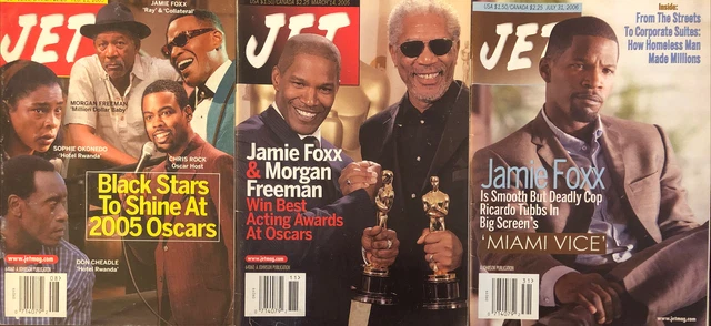JAMIE FOXX RAY Charles Movie 2005-2006 JET Magazine Lot of 3 Morgan ...
