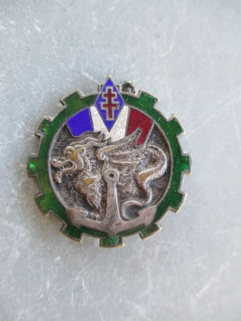 RARE INSIGNE MILITAIRE Train des Troupes Françaises d'Indochine du Sud ...