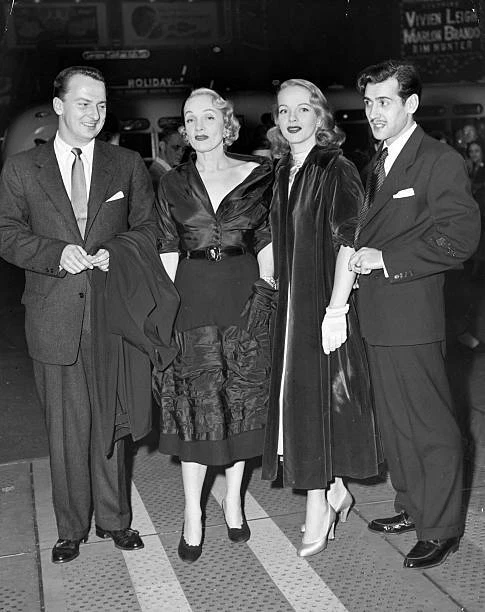 MARLENE DIETRICH WITH Fletcher Markle And Her Family 1952 Old Film ...