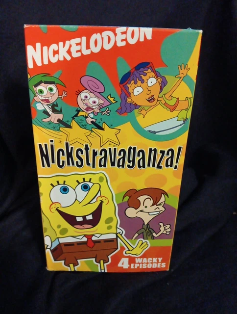 NICKELODEON NICKSTRAVAGANZA VHS SpongeBob Chalkzone Rocket Power Fairly ...