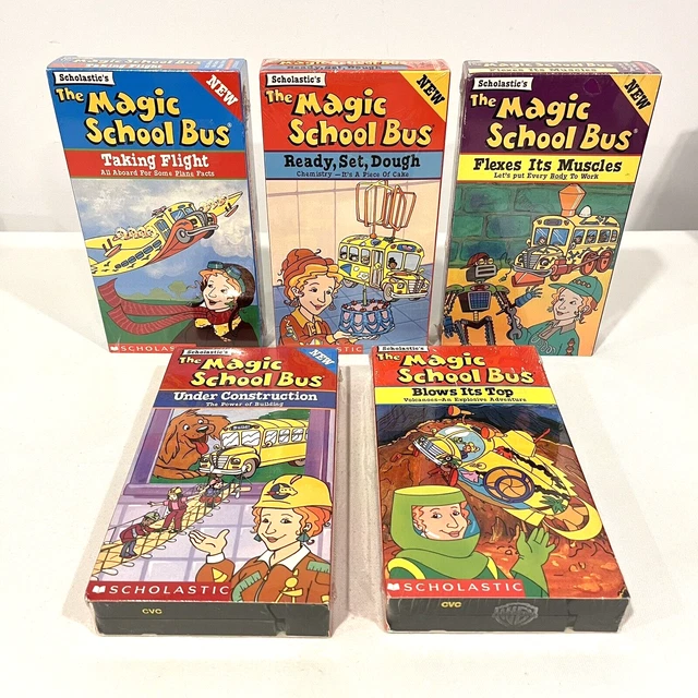 SET OF 5 The Magic School Bus Vhs Cassette Tapes Brand New Sealed ...