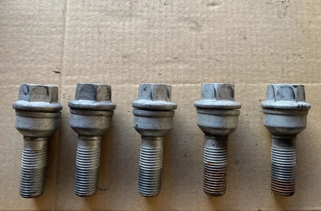 VW TRANSPORTER T5 t6 Genuine Alloy & Steel Wheel Bolts Nuts x5 BN £9.99 ...