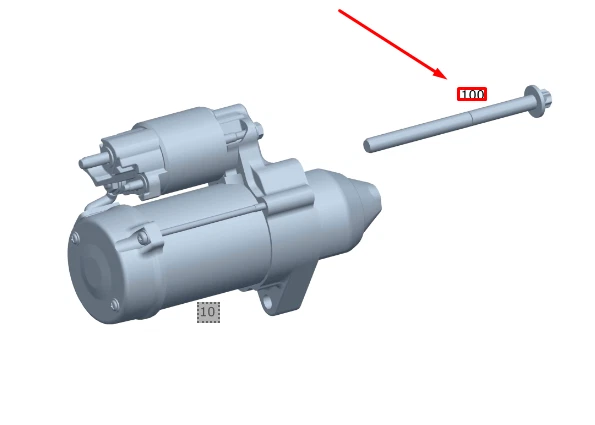 MERCEDES-BENZ GLE W167 Starter Bolzen A0009905637 Neu Original EUR 16 ...