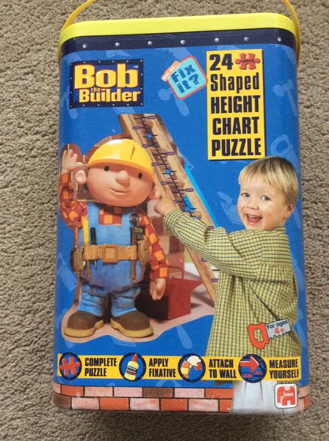 BOB THE BUILDER Wall Height Chart Puzzle Used In Box 3 25 PicClick UK bob-the-builder-wall-height-chart-puzzle-used-in-box-3-25-picclick-uk