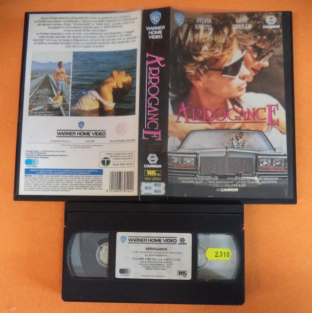 VHS FILM ARROGANCE Sylvia Kristel Gary Graham CANNON WIV 37054 (F208 ...