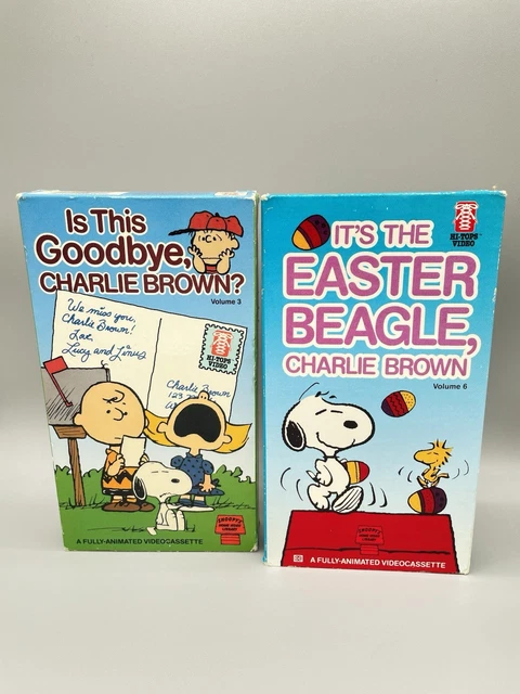IS THIS GOOD-BYE, Charlie Brown And It’s The Easter Beagle (VHS) Snoopy ...