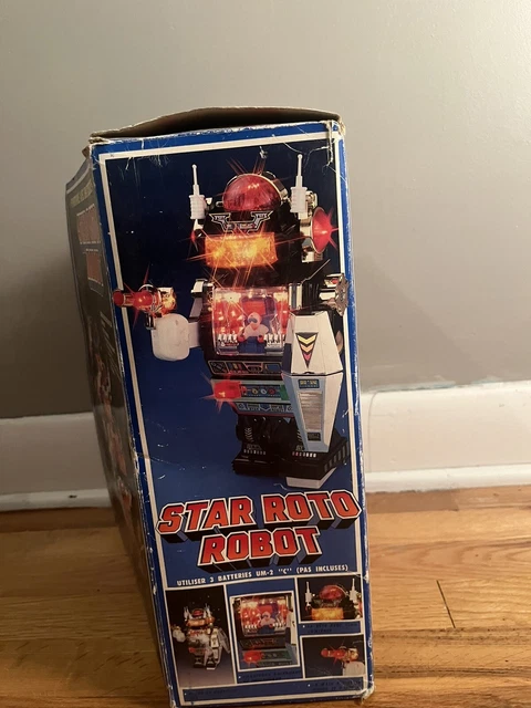 RARE VINTAGE 1985 13" Star Roto Robot W/ Space Gun Son Ai Toys $201.85 ...