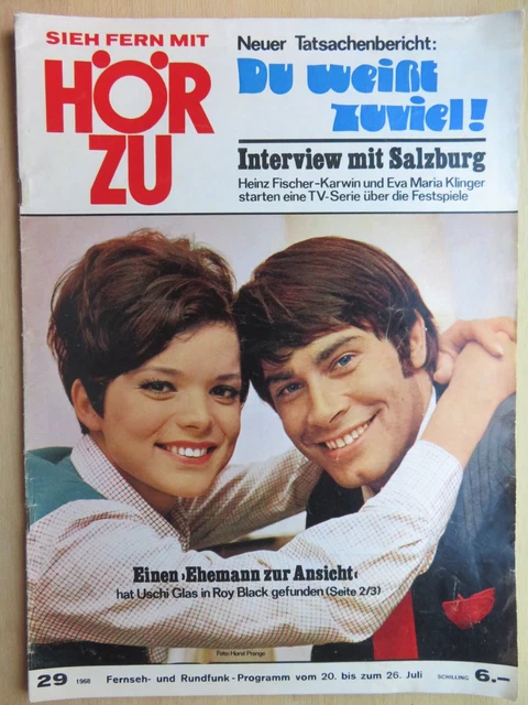 HÖRZU 29/1968, ÖSTERREICH, Uschi Glas & Roy Black, Eva Maria Klinger ...